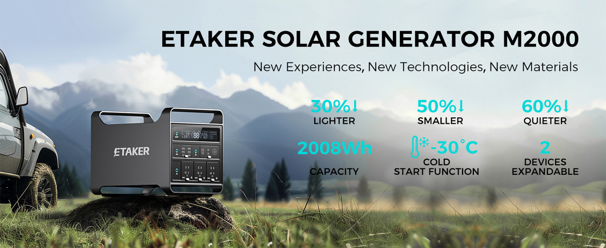 ETaker Portable Power Station M2000– ETAKER