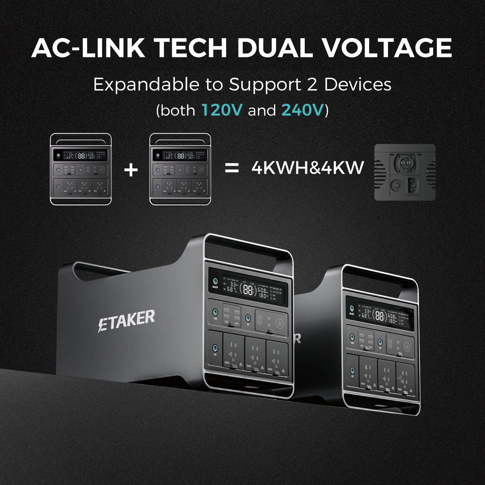 ETaker Portable Power Station M2000– ETAKER