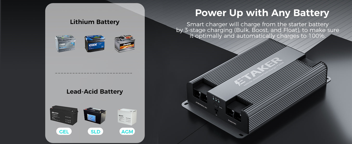 F1000 Pro Smart Charger for Power Stations & Batteries | 1000W Dual-In ...